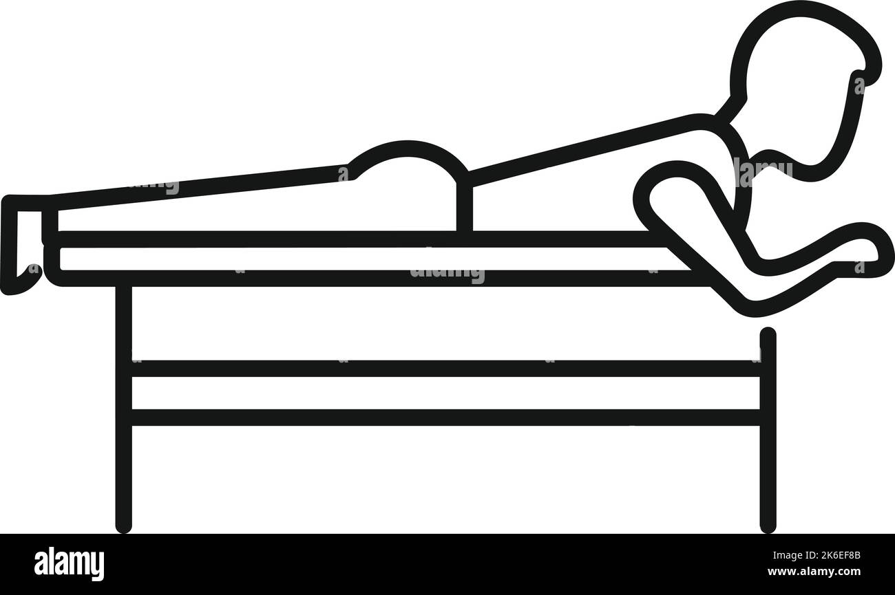 Therapist massage icon outline vector. Hospital therapy. Medical care ...