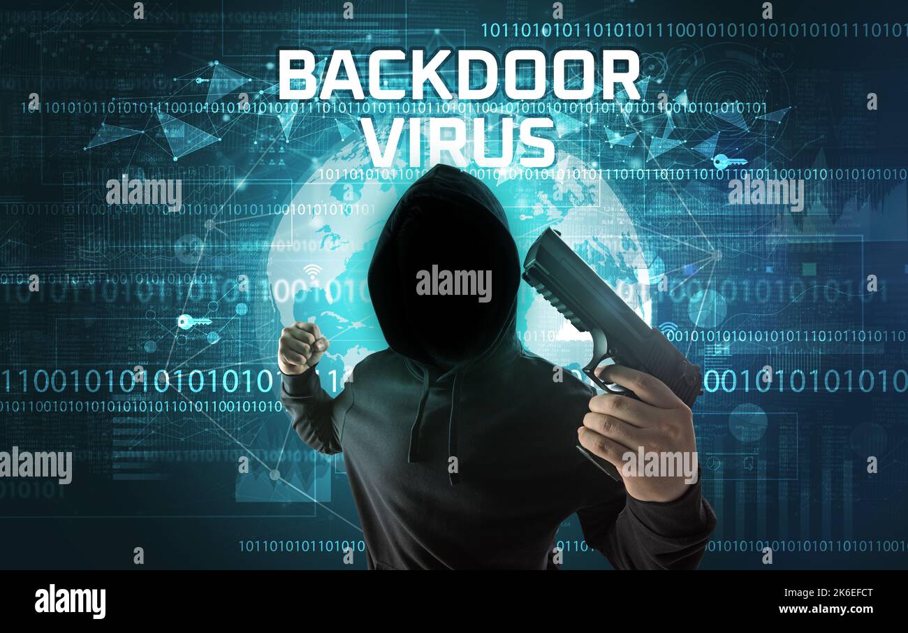 Faceless hacker at work, security concept Stock Photo - Alamy