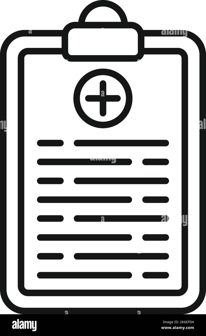 Patient board icon outline vector. Physical therapist. Clinic care ...