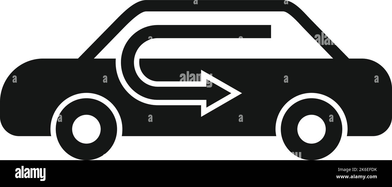 Car air circuit icon simple vector. Auto vehicle. Motor service Stock ...