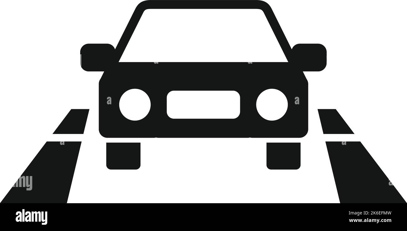 Car road icon simple vector. Vehicle service. Auto repair Stock Vector ...