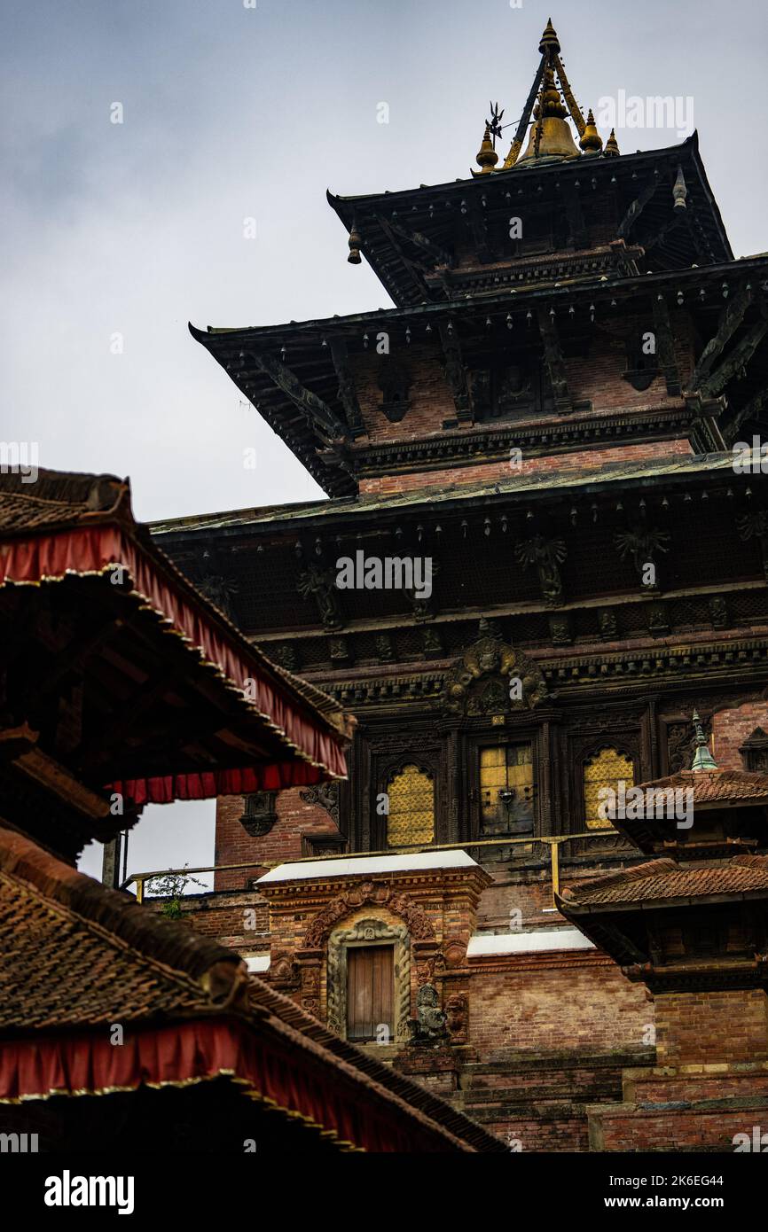 The Ancient Palace and Temples at Durbar Square in Kathmandu Nepal ...
