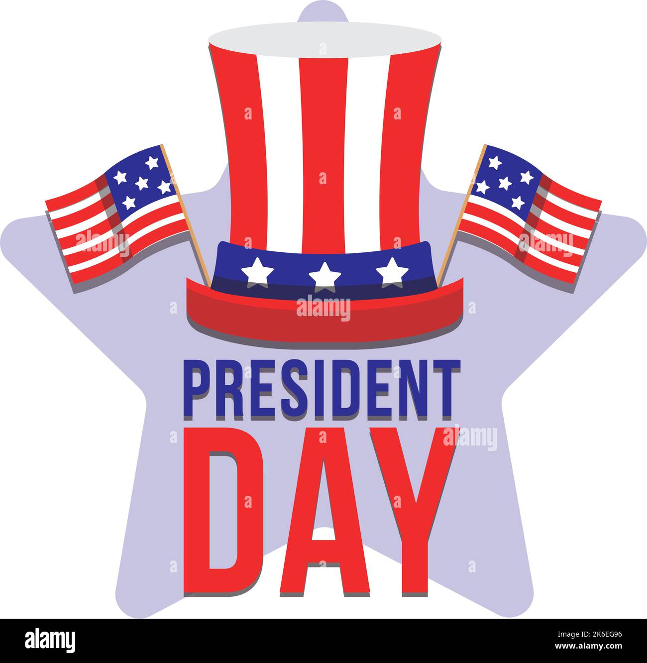 Colored president day poster Vector Stock Vector Image & Art - Alamy