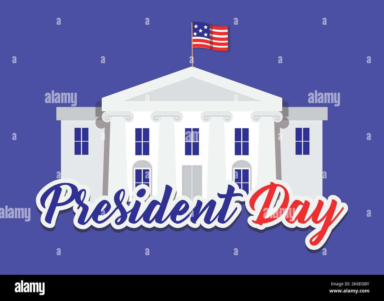 Colored president day poster Vector Stock Vector Image & Art - Alamy