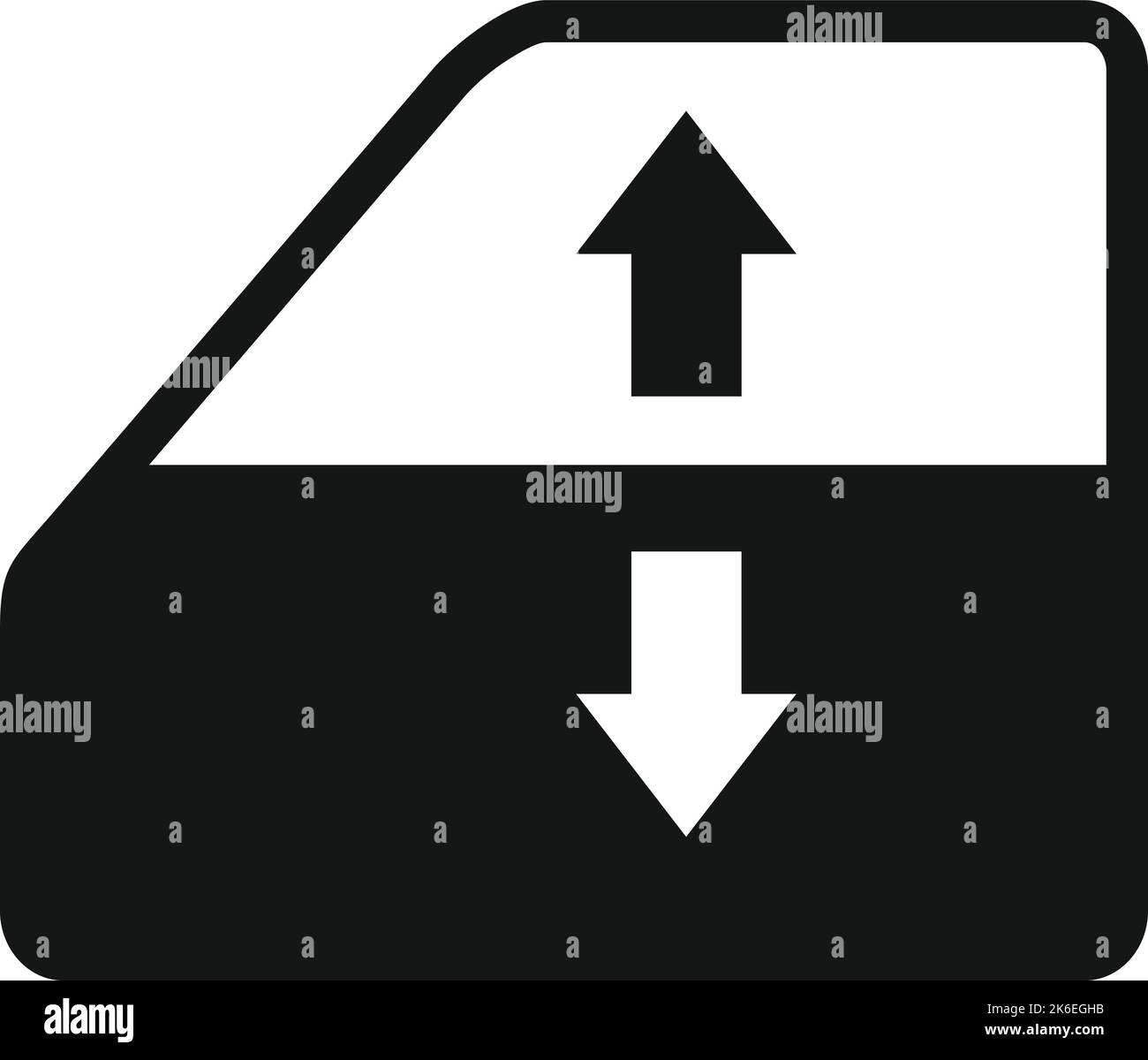 Car move window icon simple vector. Spare motor. Brake part Stock ...