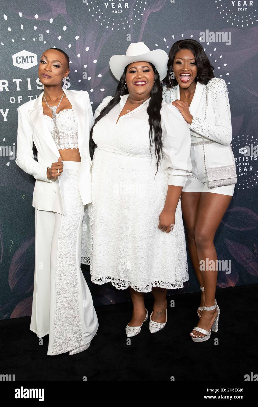 Nashville, Tennessee. 12/10/2022, Chapel Hart attend the 2022 CMT ...