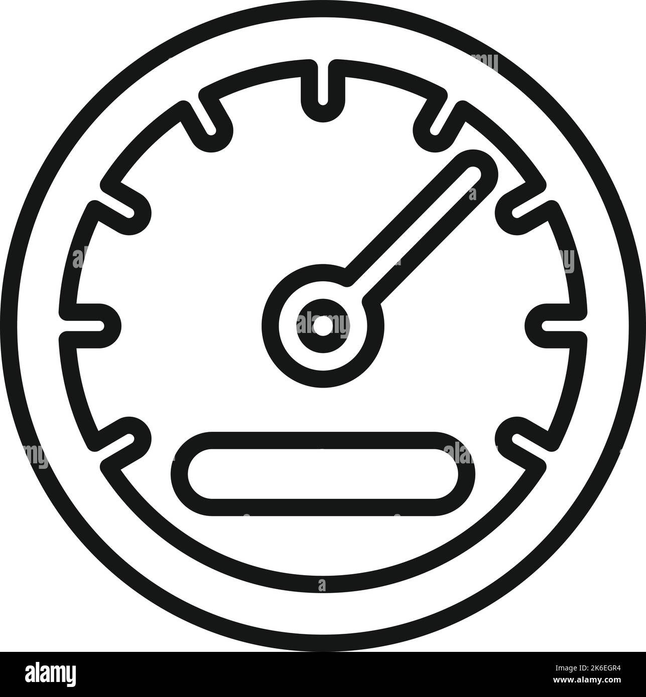 Speedometer icon outline vector. Car engine. Auto service Stock Vector ...
