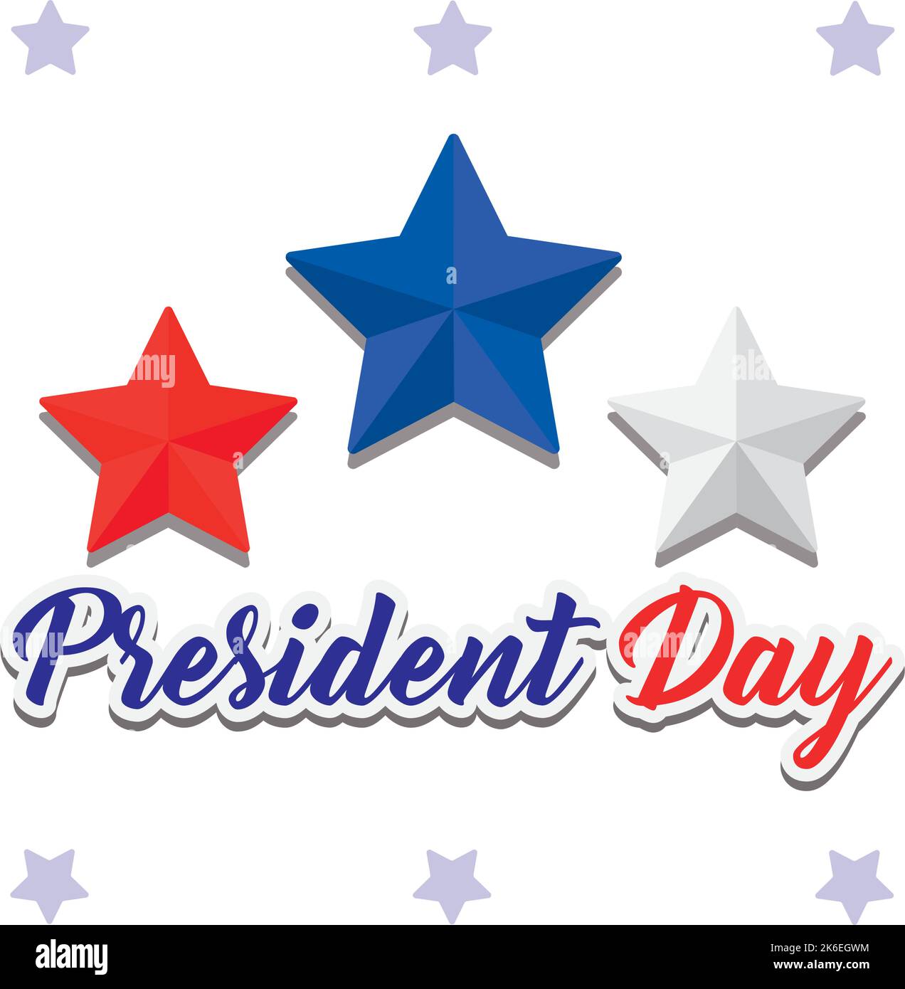 Colored president day poster Vector Stock Vector Image & Art - Alamy