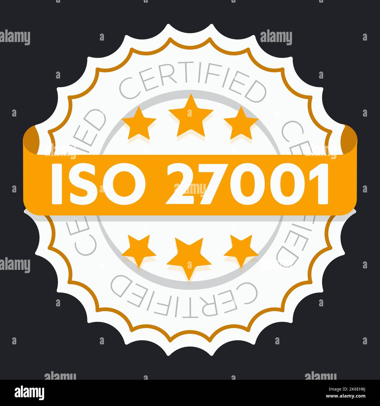ISO 27001 certified sign. Environmental management system international ...
