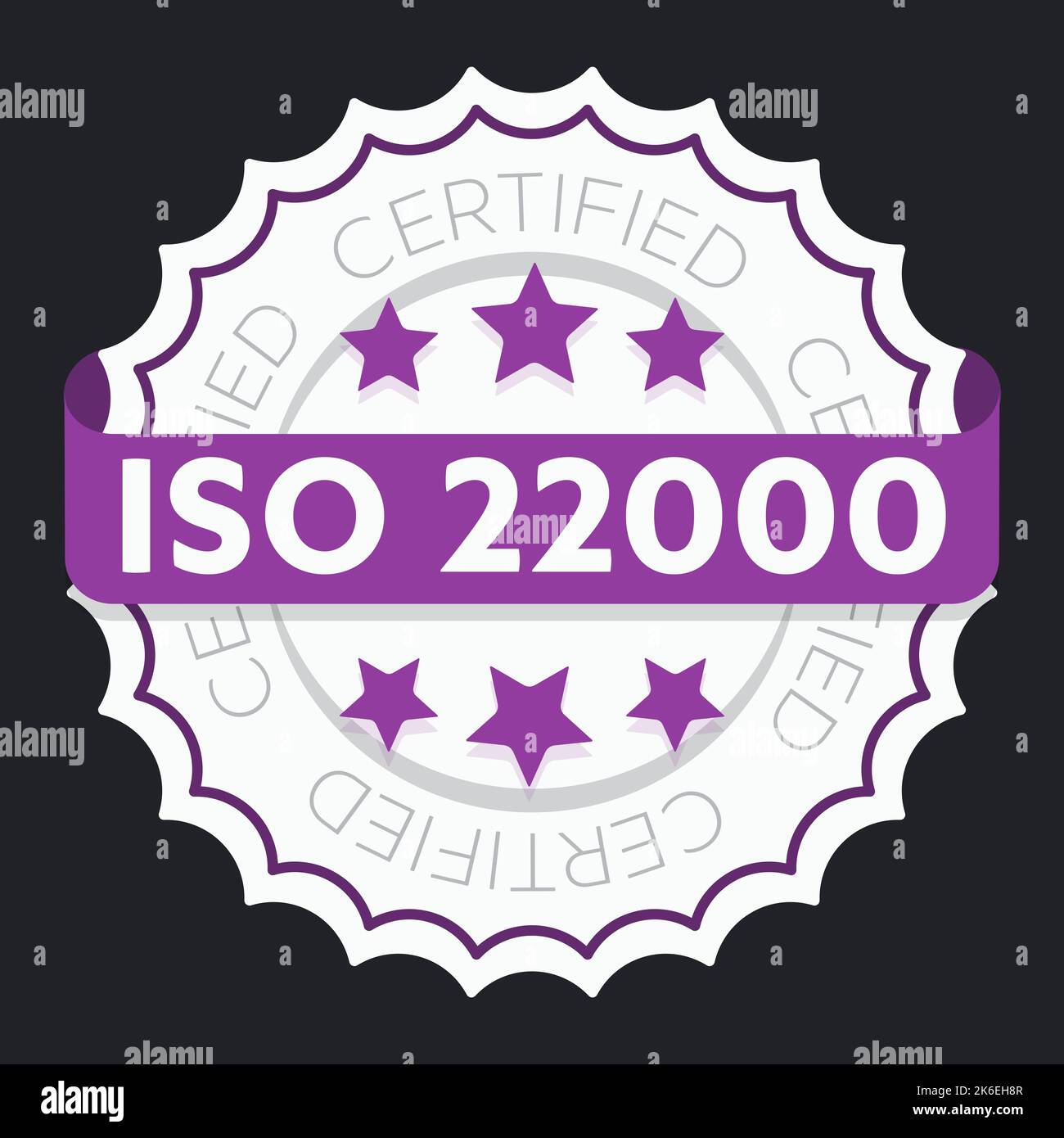 ISO 22000certified sign. Environmental management system international ...