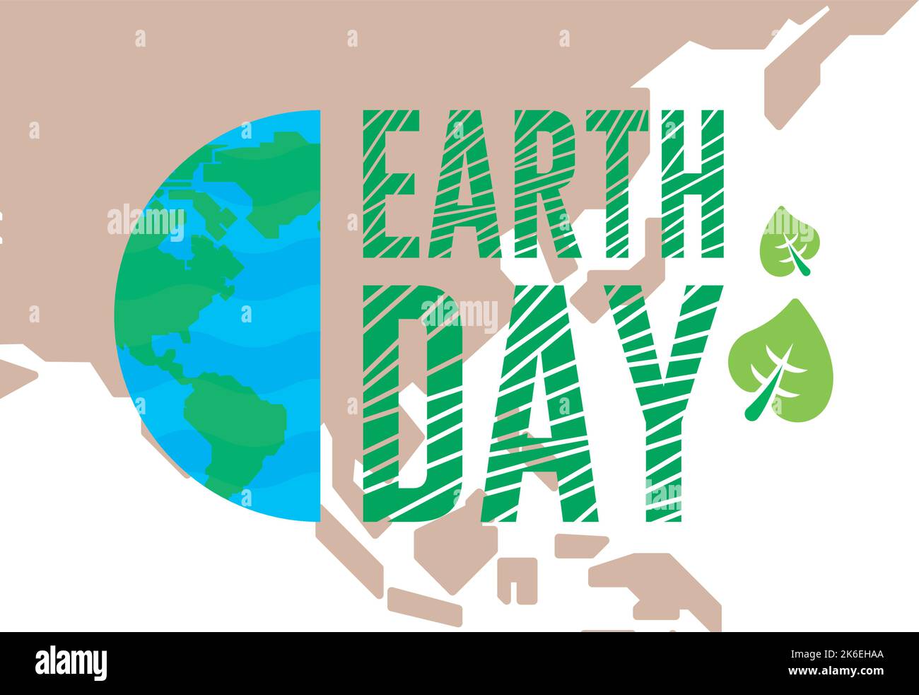 Earth planet with text Earth day poster Vector Stock Vector Image & Art - Alamy