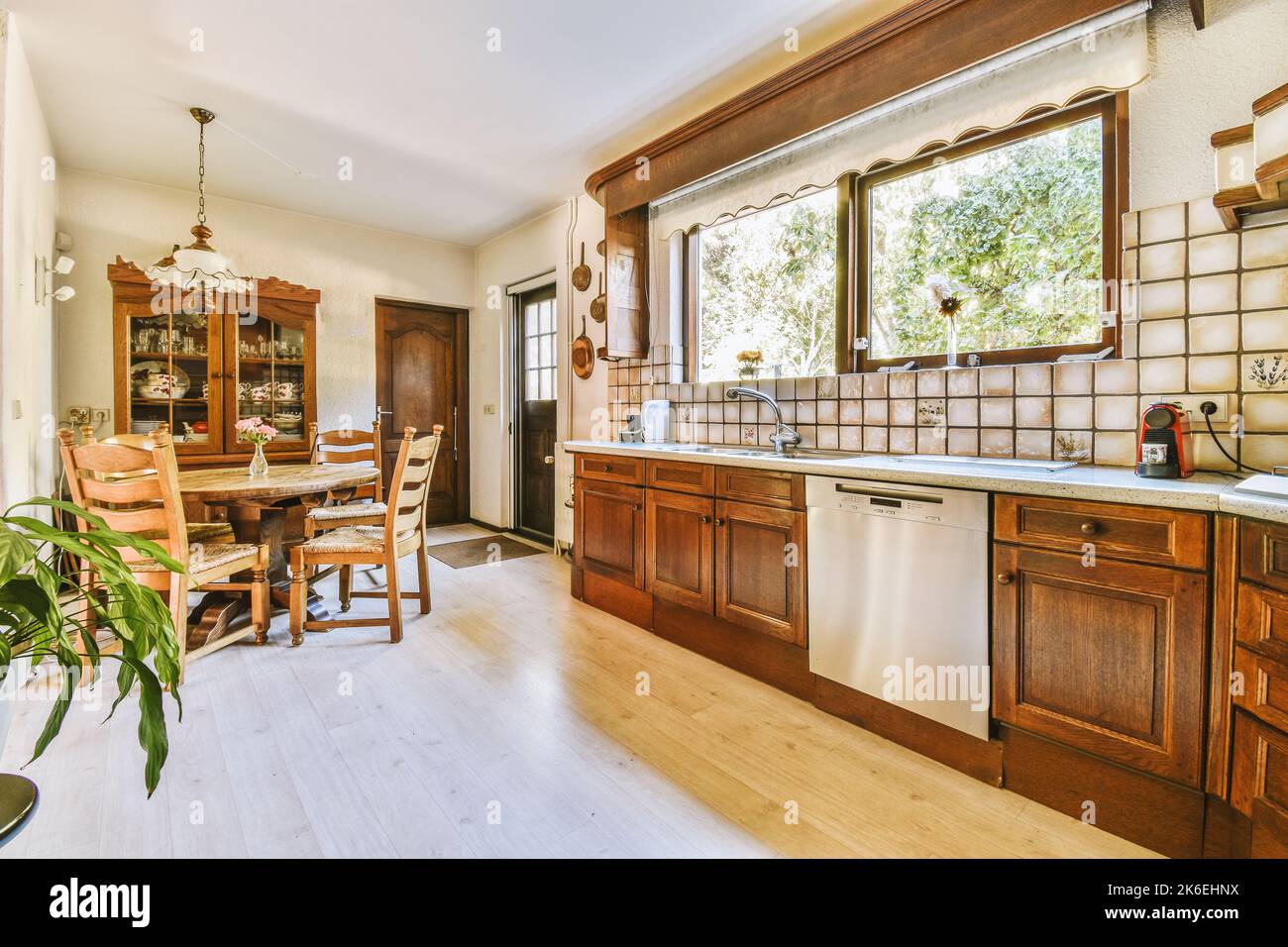 Home interior design of modern loft apartment with open kitchen in ...