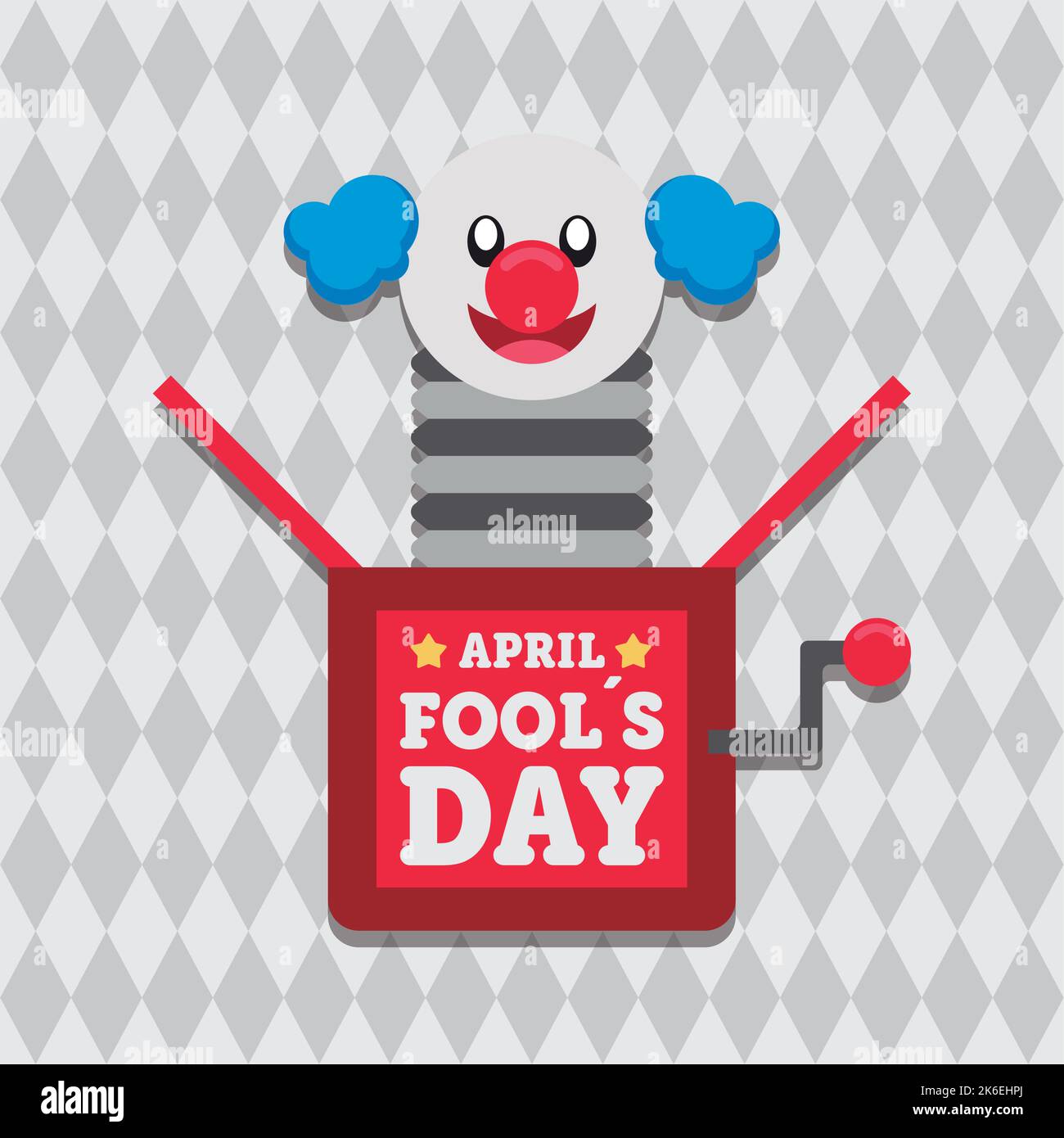 Cartoon fool day surprise box Stock Vector Images - Alamy
