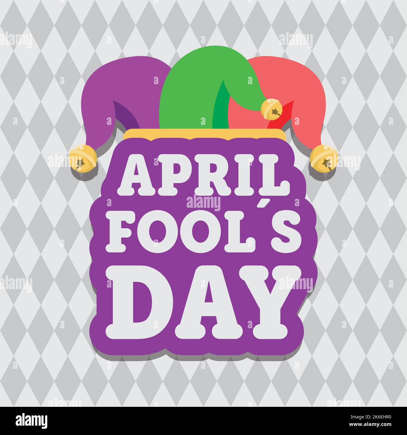 Colored april fools day poster Vector Stock Vector Image & Art - Alamy