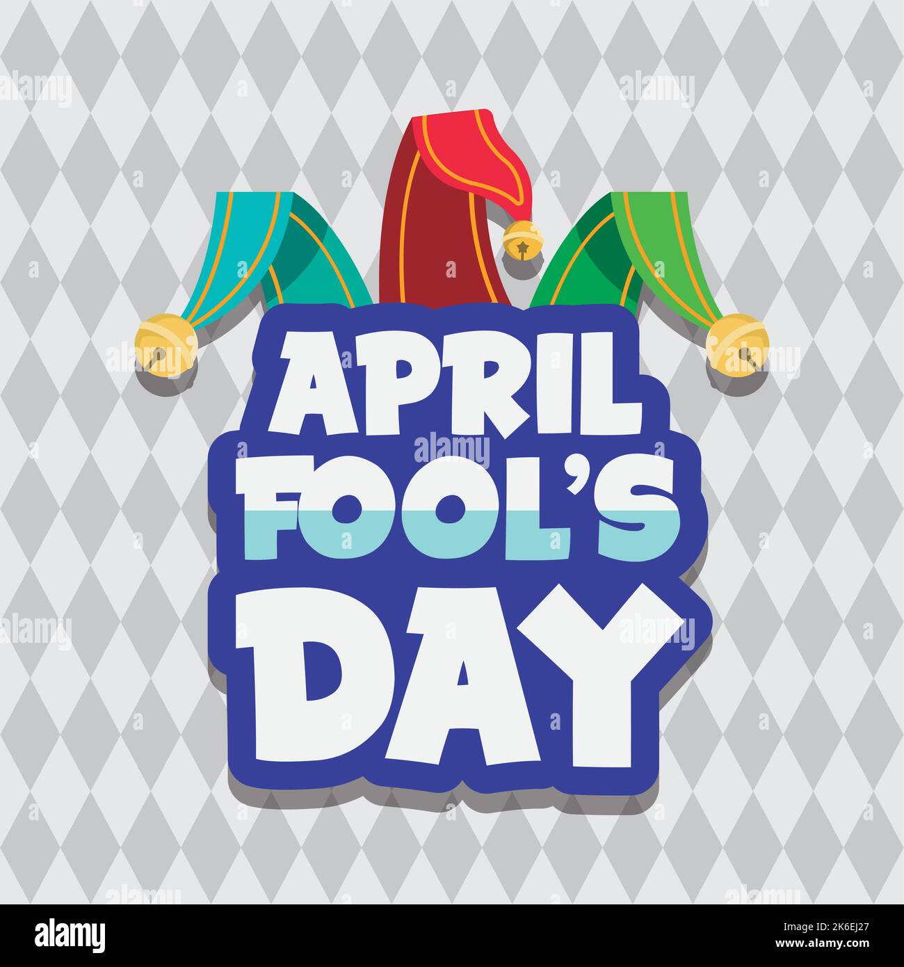 Colored april fools day poster Vector Stock Vector Image & Art - Alamy