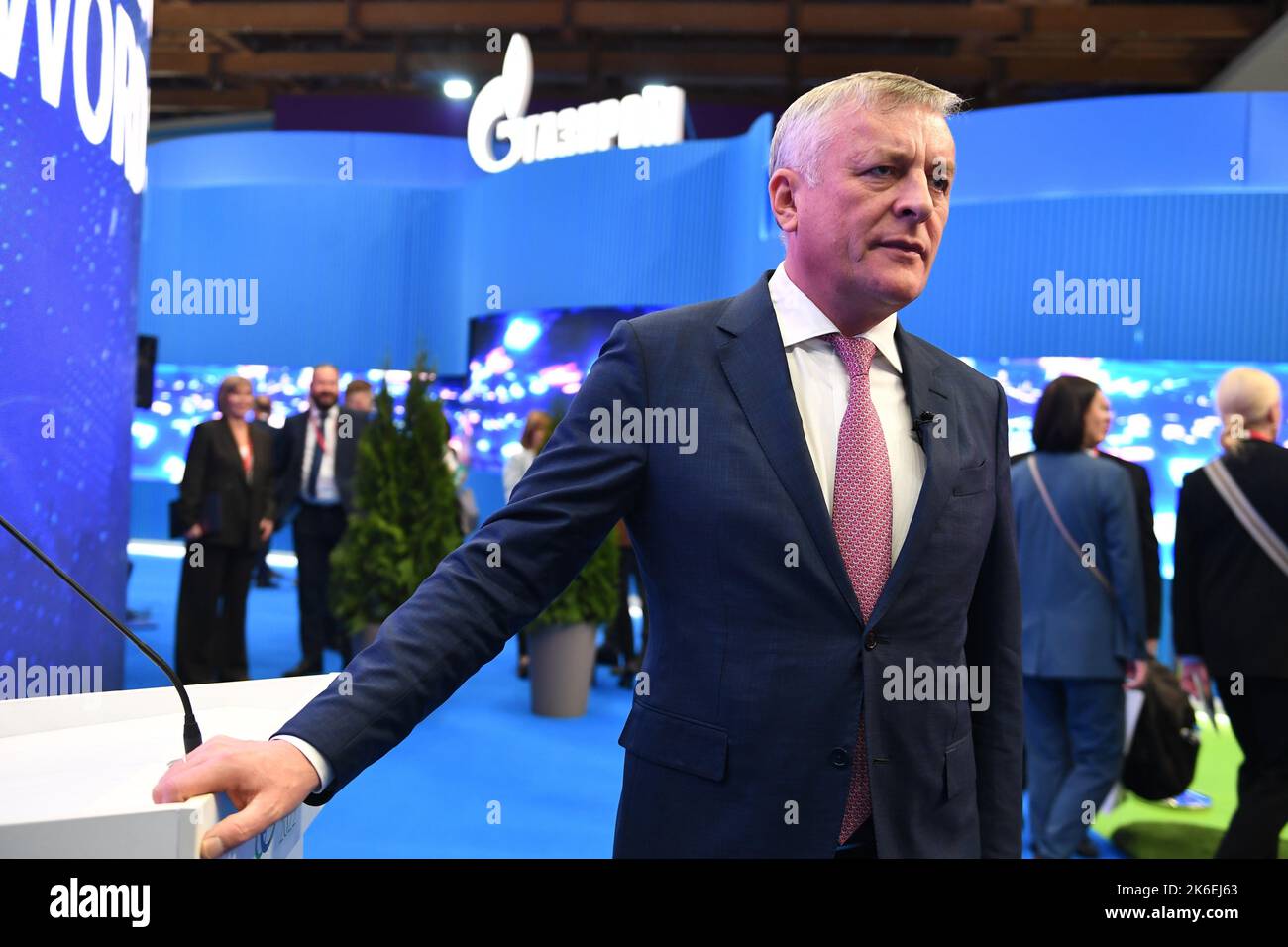 Moscow. The CEO of OOO 'Gazprom mezhregiongaz' Sergey Gustov at the ...