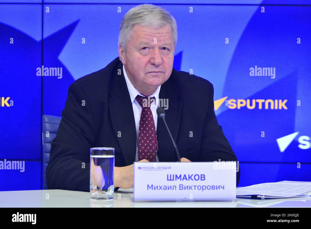 Press conference of Mikhail Shmakov, Chairman of the Federation of Independent Trade Unions of ...