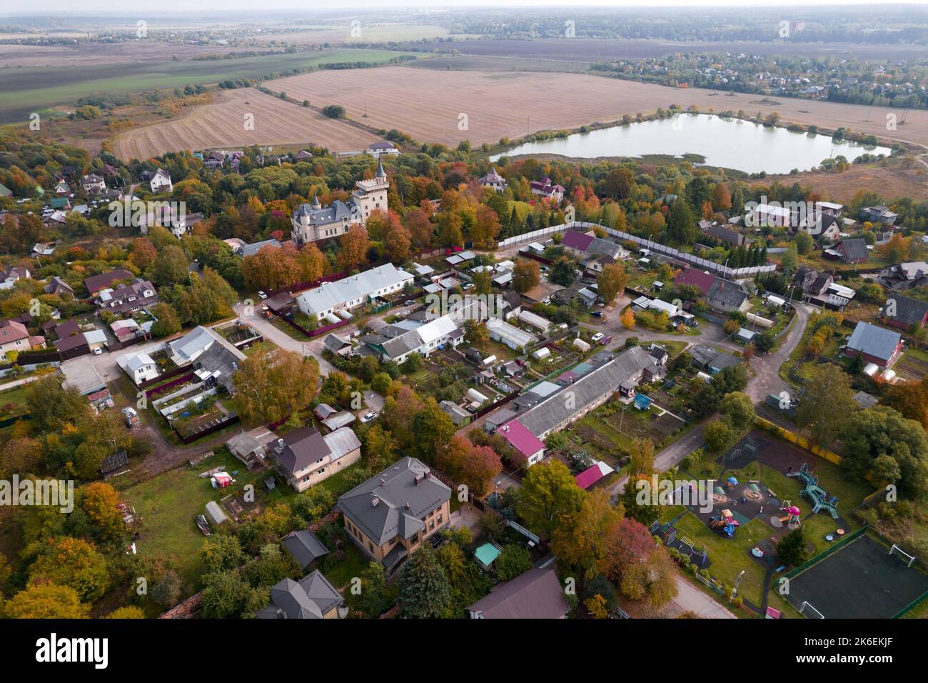 Moscow region. Dirt. View of the lock of the artist Maxim Galkin and ...