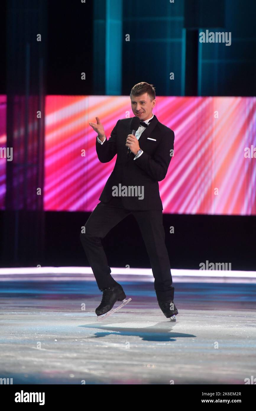 Moscow. The leading figure skater Alexander Yagudin on shooting of a ...