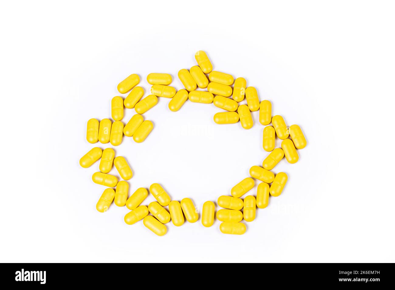 supplement pills with medicine bottle health care and medical top view ...