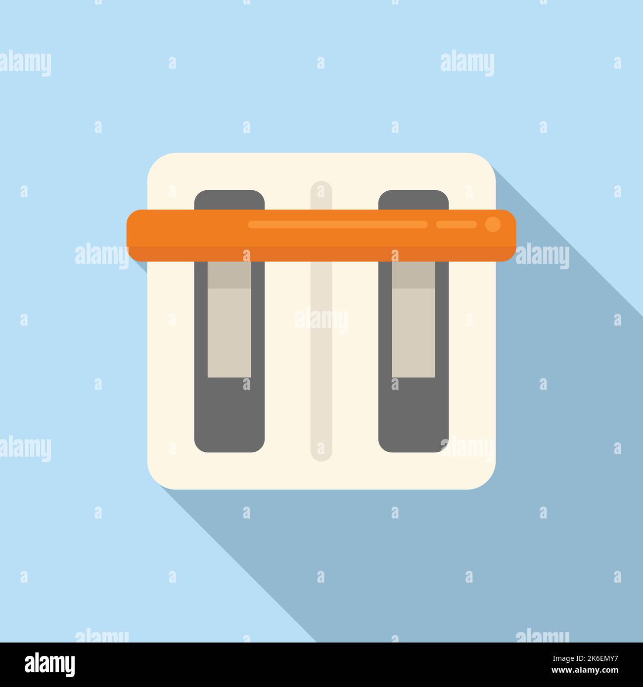 Counter breaker icon flat vector. Circuit box. Electric fuse Stock ...