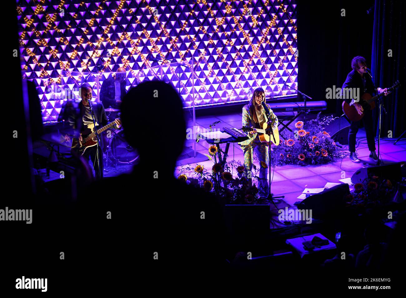 French singer Joyce Jonathan during a concert at La Nouvelle Eve, in ...