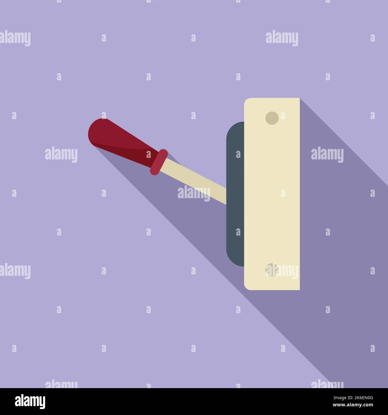 Breaker off icon flat vector. Fuse box. Fuse panel Stock Vector Image ...