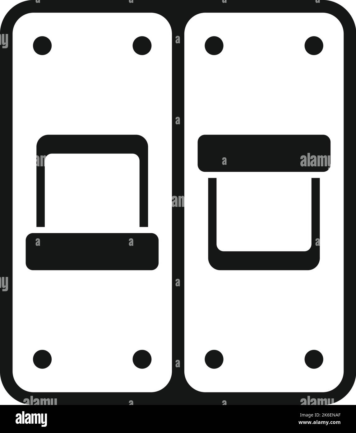 Breaker equipment icon simple vector. Circuit box. Fuse panel Stock ... Breaker equipment icon simple vector. Circuit box. Fuse panel Stock ...