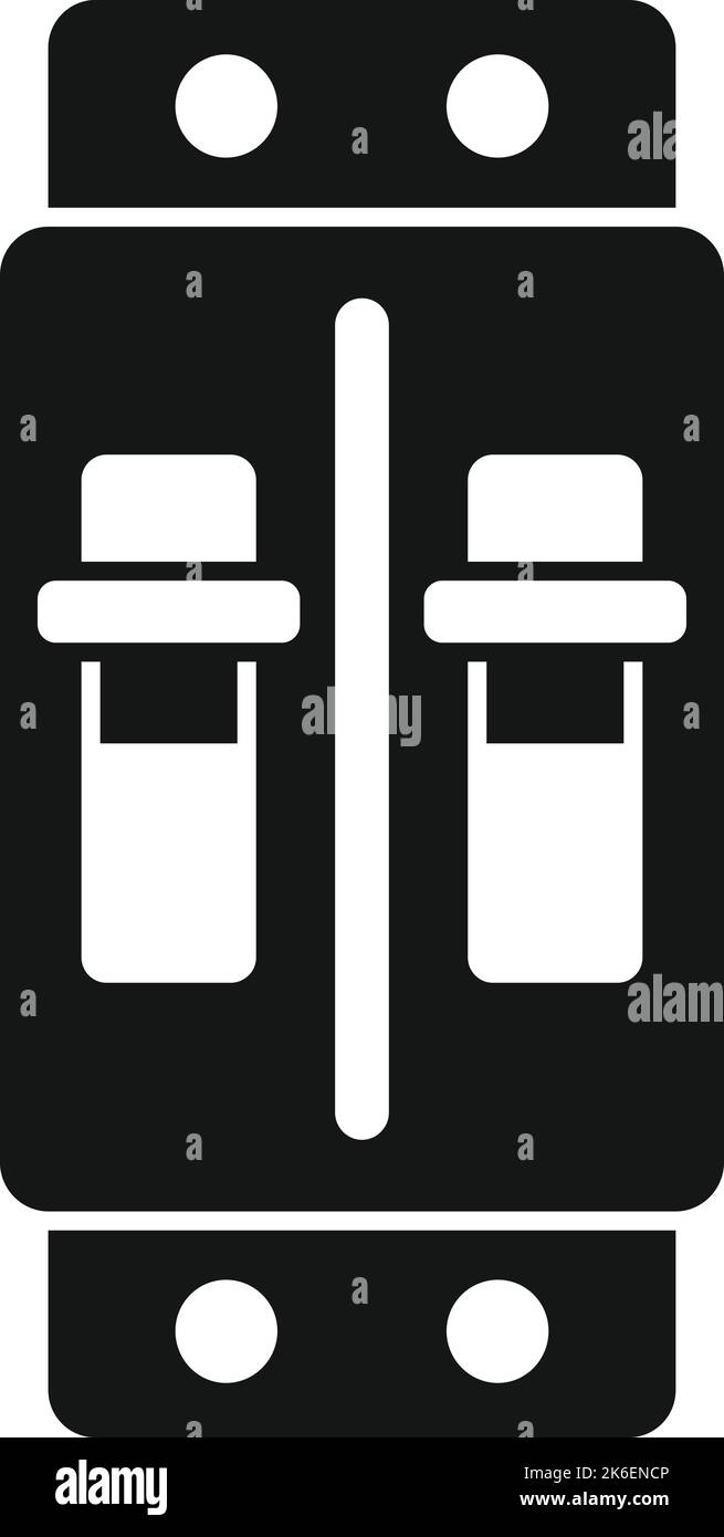Electric breaker icon simple vector. Circuit box. Safety panel Stock ...