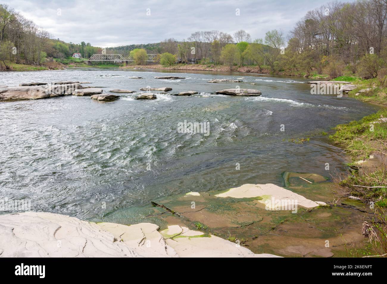 Upper Delaware River at Skinners Falls Rocky Beach in Narrowsburg, NY ...