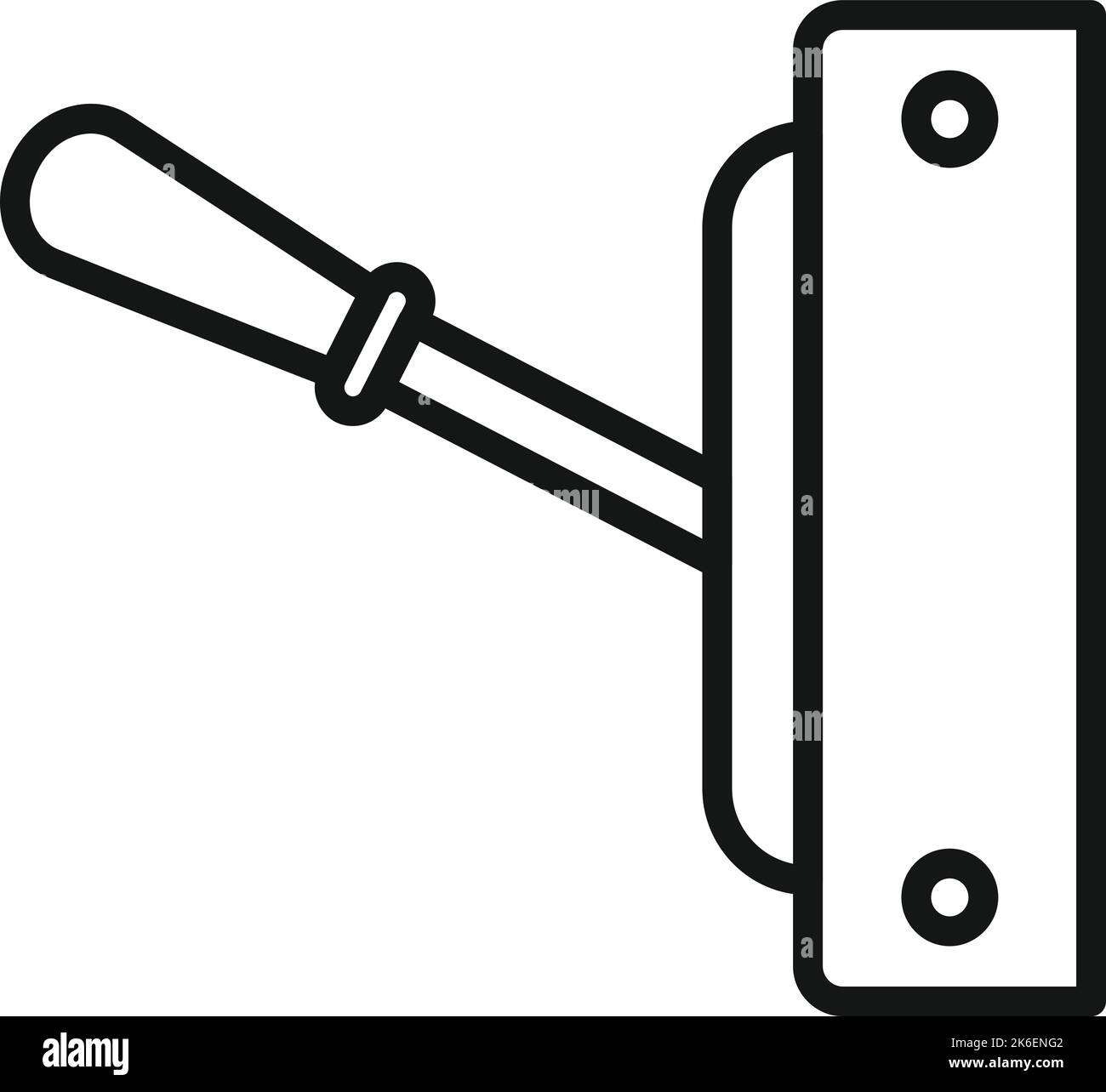 Current breaker icon outline vector. Circuit box. Fuse power Stock ...