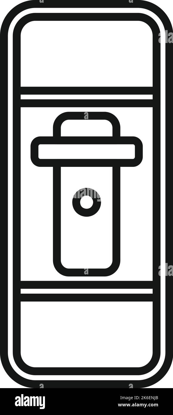Fuse breaker icon outline vector. Switch panel. Home power Stock Vector ...