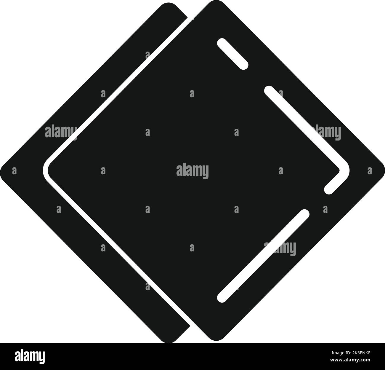 Square tissue icon simple vector. Paper box. Toilet wipe Stock Vector ...