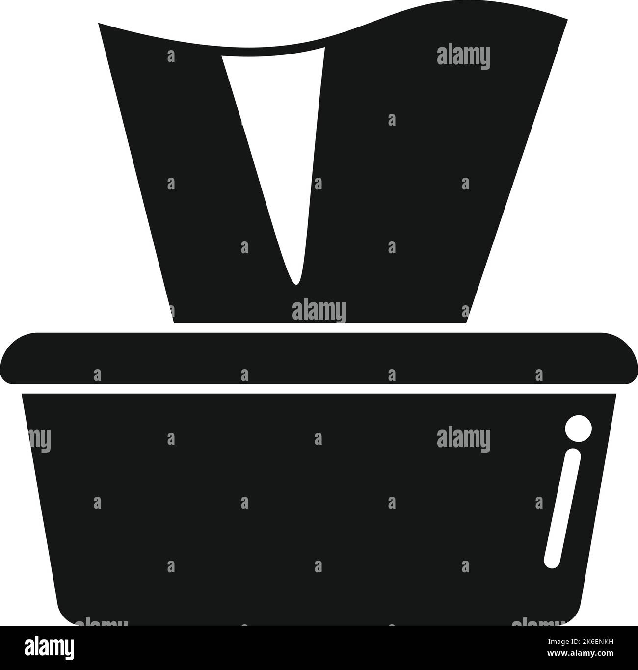 Paper box icon simple vector. Wet tissue. Facial pack Stock Vector ...