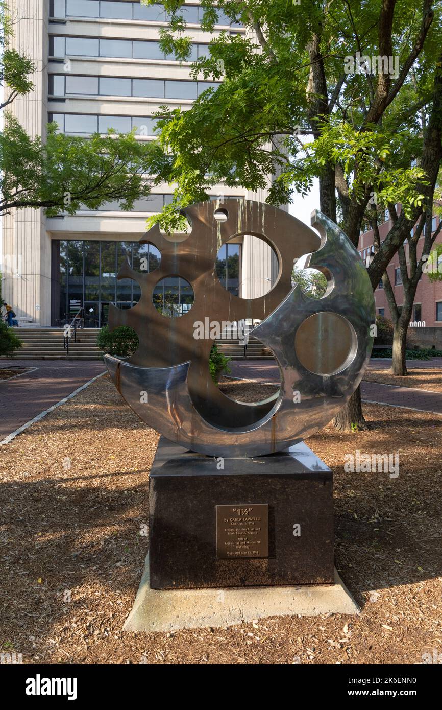 Sculpture on the campus of Brown University Stock Photo - Alamy