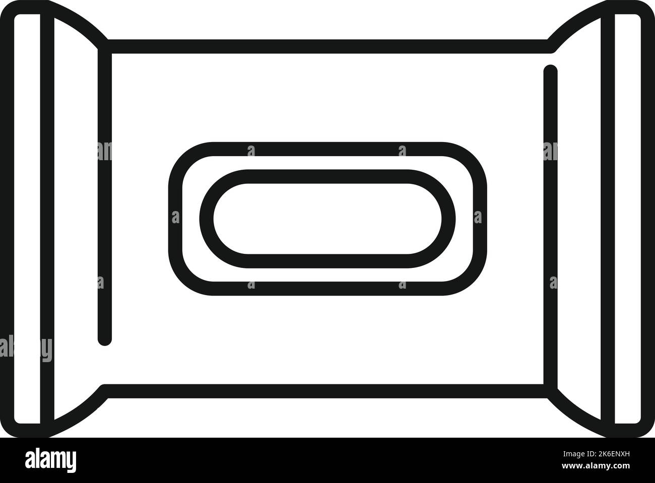 Wet tissue pack icon outline vector. Box paper. Wipe toilet Stock ...