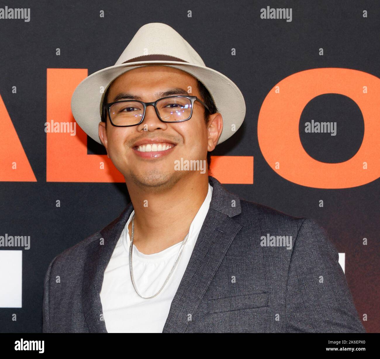 Los Angeles, USA - Oct 11, 2022: Michael Taeza attends the premiere of ...