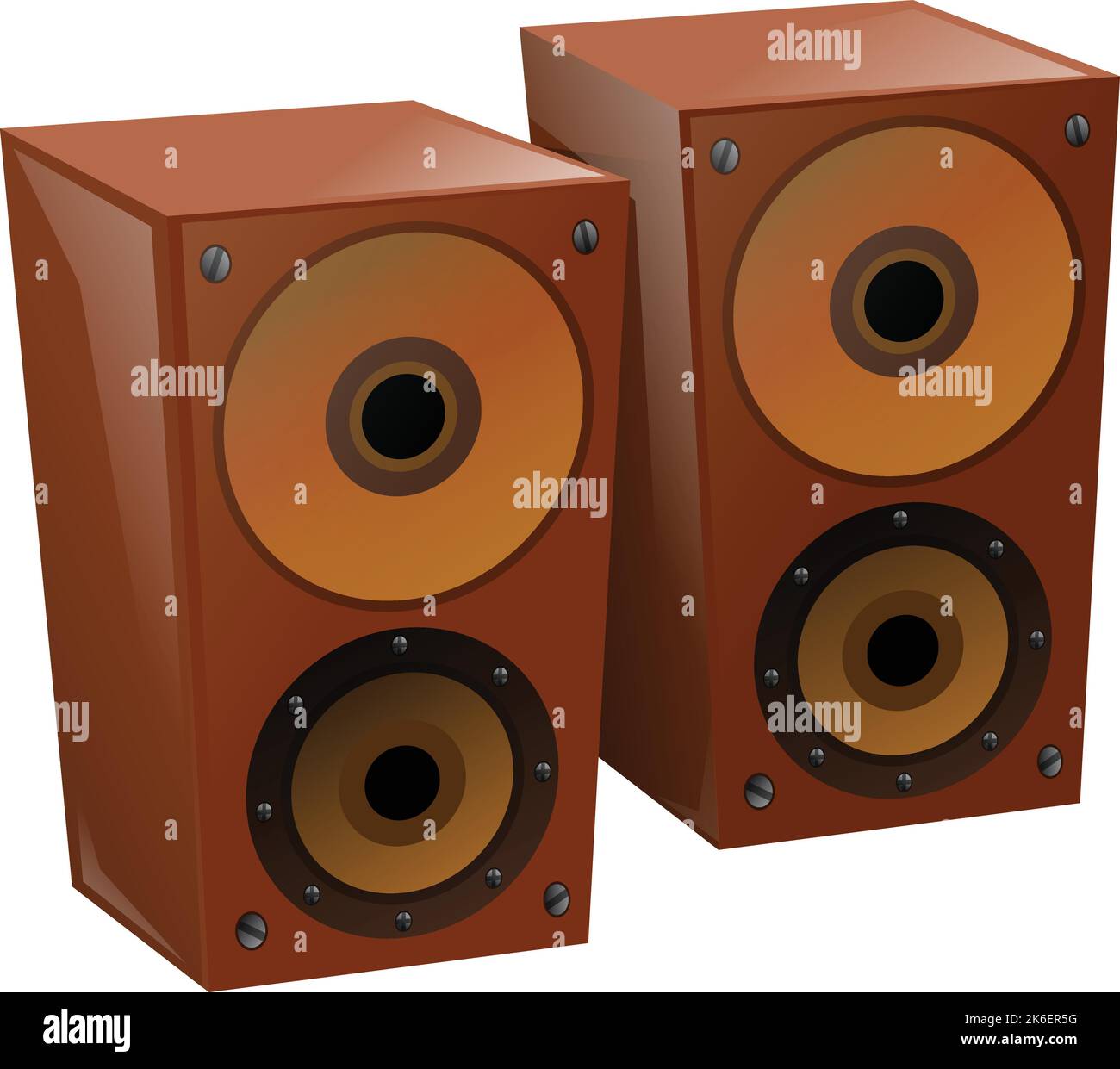 Speaker stereo system icon cartoon vector. Sound music. Home box Stock ...