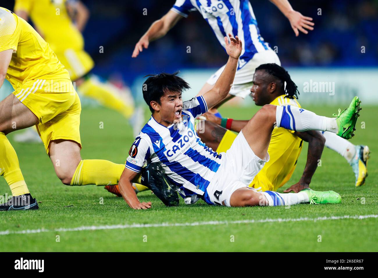 San Sebastian, Spain. Credit: D. 13th Oct, 2022. Takefusa Kubo ...