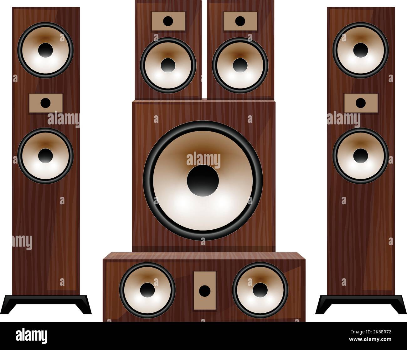 Sound stereo system icon cartoon vector. Audio speaker. Cd woofer Stock ...