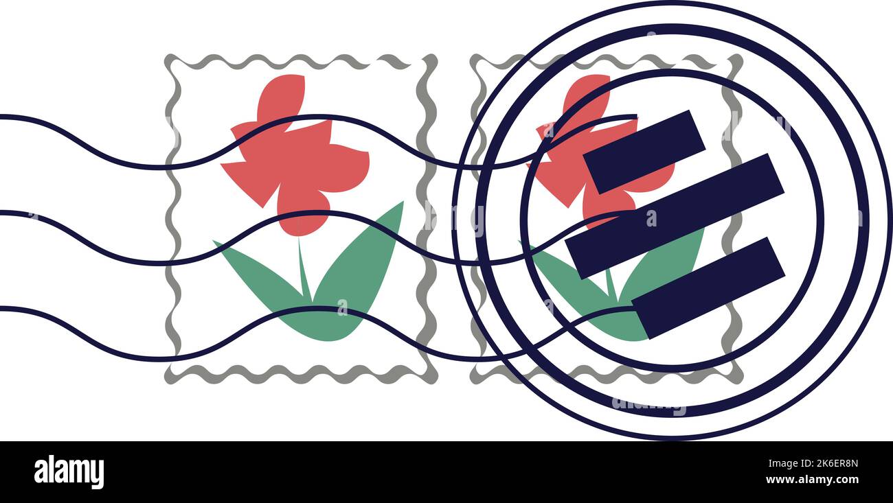 Postal stamp icon cartoon vector. Mail man. Post bag Stock Vector Image ...