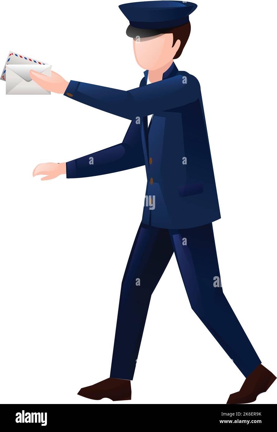 Send mail post icon cartoon vector. Postman box. Envelope job Stock ...