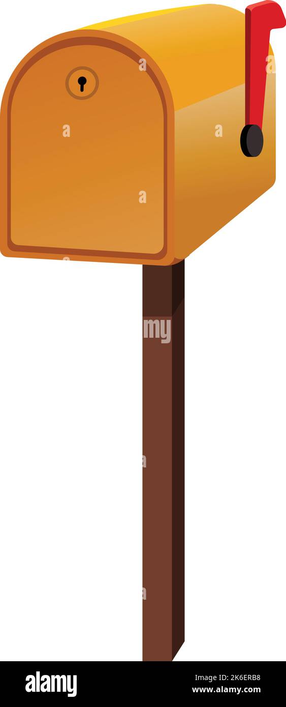 House mailbox icon cartoon vector. Mail man. Postal parcel Stock Vector ...