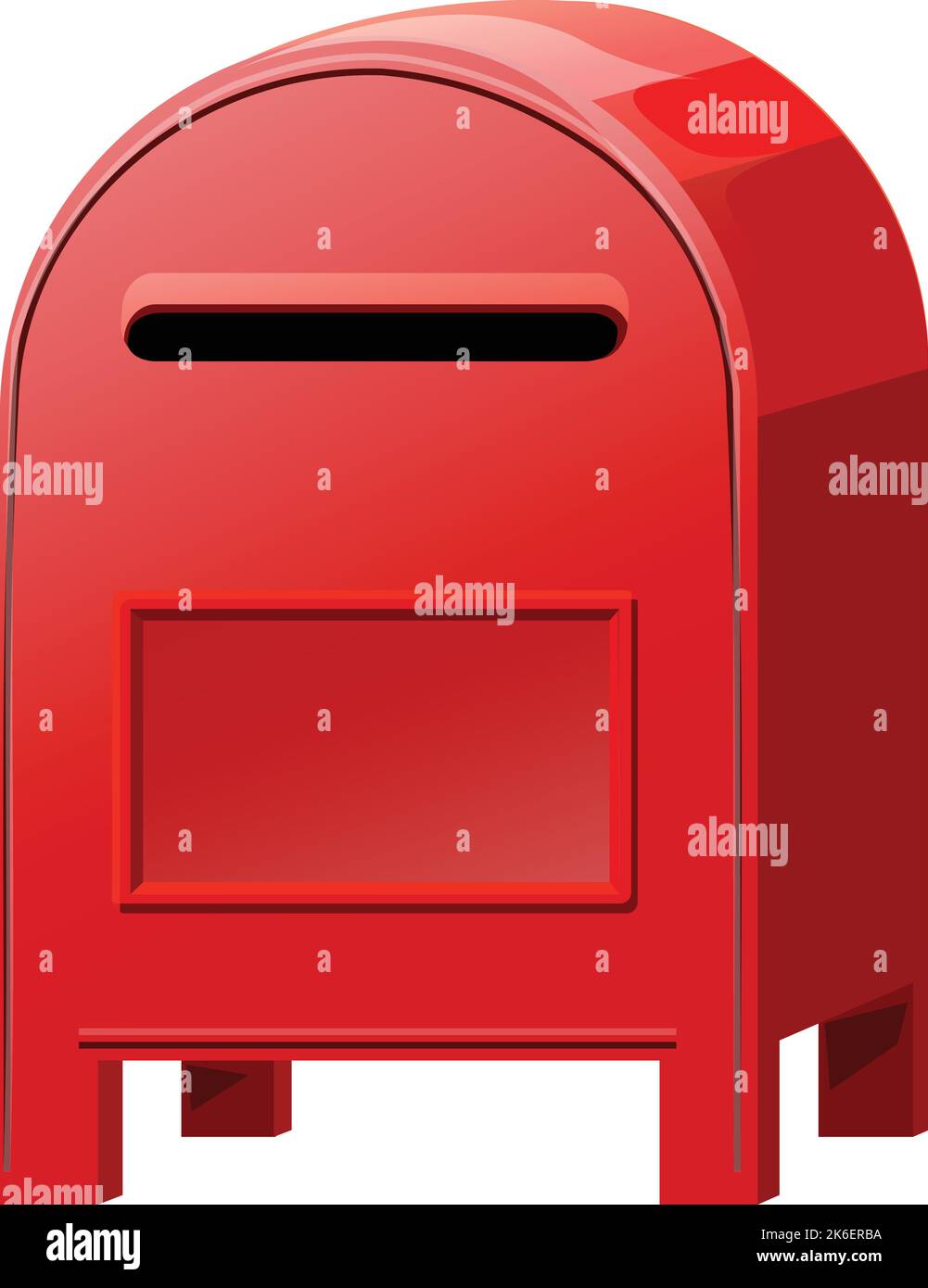 Street red mailbox icon cartoon vector. Mail man. Delivery post Stock ...