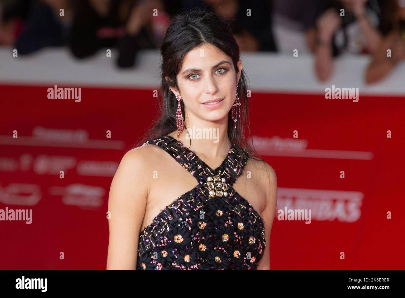 Italian actress Fotinì Peluso attends the red carpet of film "Il ...