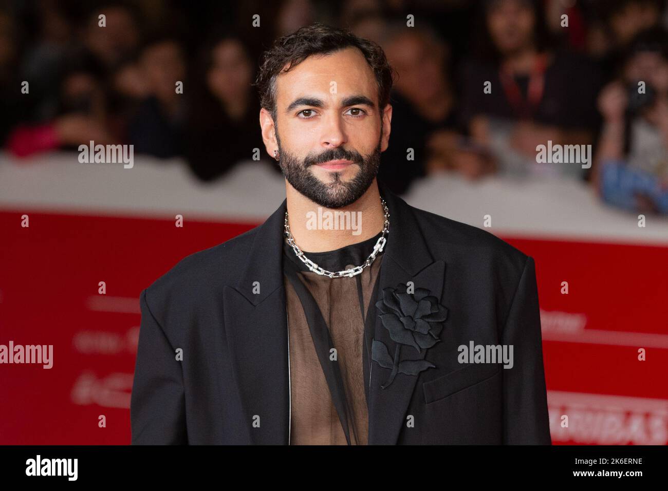 Italian singer Marco Mengoni attends the red carpet of film "Il Colibrì ...