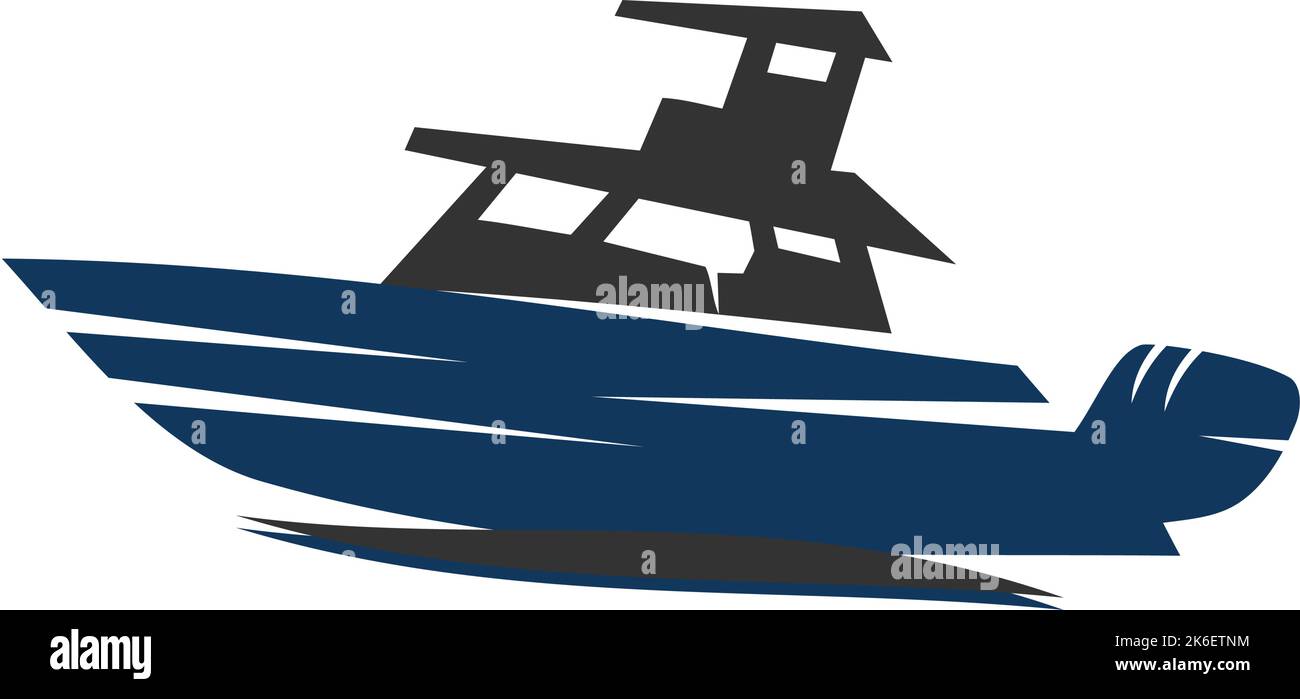 Marine console fishing boats logo Icon Illustration Brand Identity ...