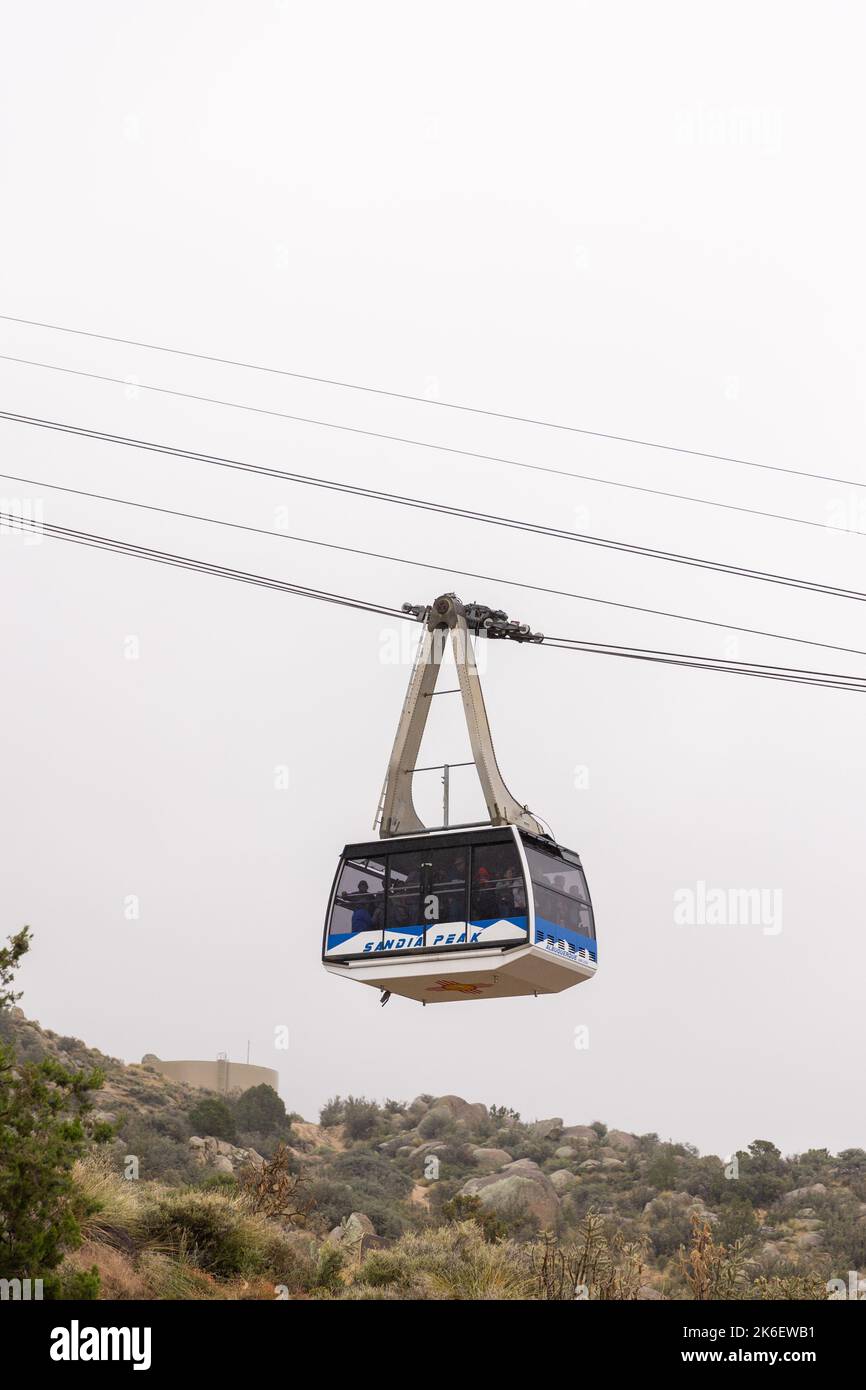 Sandia Peak Tramway, Albuquerque, New Mexico, USA Stock Photo - Alamy