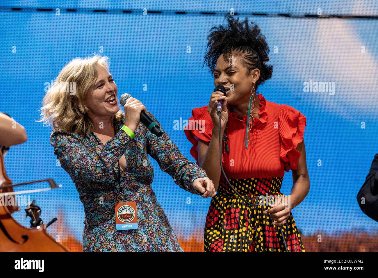 Allison Russell performs live at Farm aid in Raleigh, NC Stock Photo ...