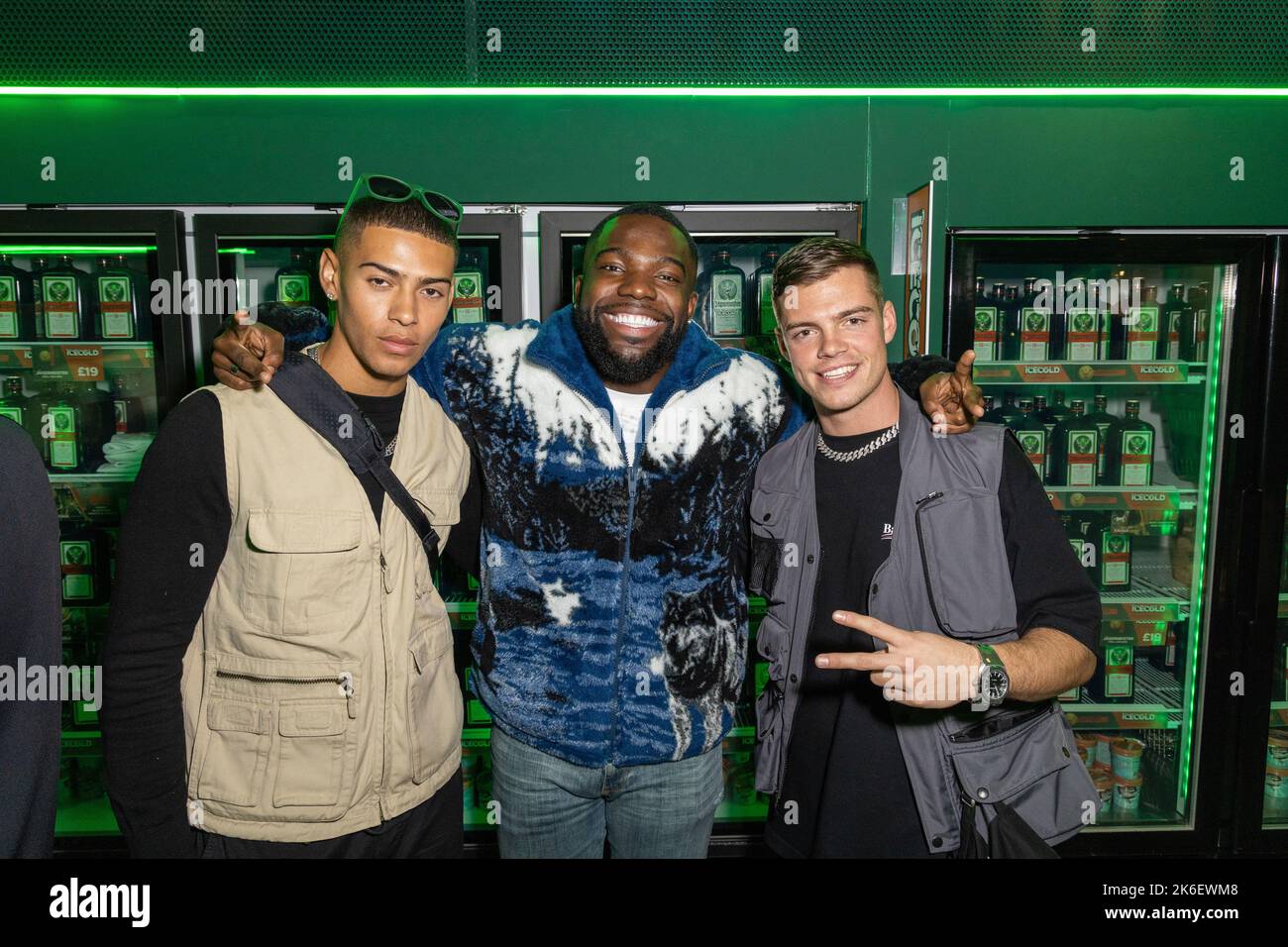London, UK. 13th Oct, 2022. (L-R) Josh Legrove, Abraham Bunga, and ...